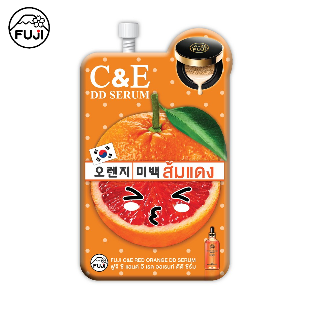 ฟูจิ ซี แอนด์ อี เรด ออเรนท์ ดีดี ซีรั่ม 10 ก. Fuji CE RED ORANGE DD SERUM 10 G ดีดีส้มแดง ...