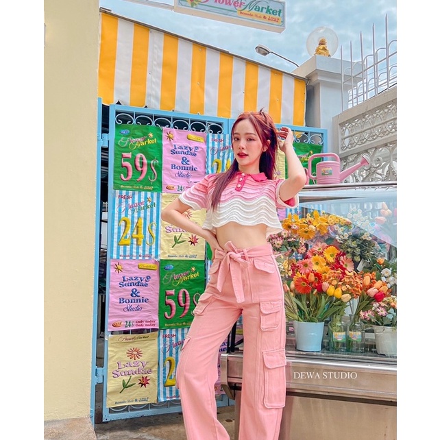 ลด 125.- โค้ด WHXVMK ???????????????? ????????????????????ꕁ กางเกงคาร์โก้ กางเกงขายาว มีเข็มขัด ...