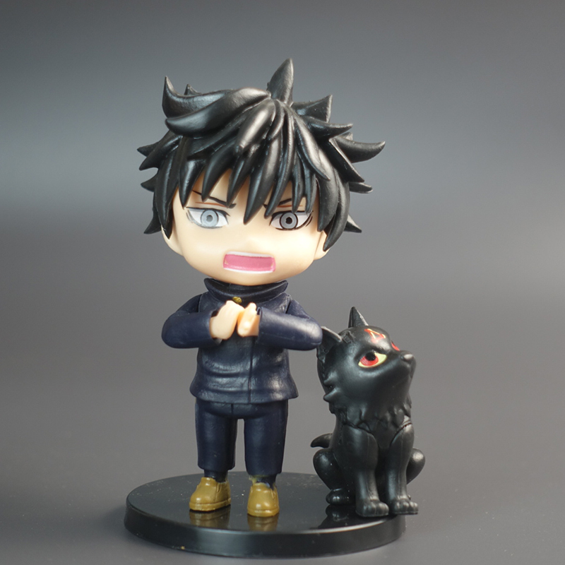 6Pcs Anime Jujutsu Kaisen Figurine Cute Gojo Satoru Fu Heihui Pvc Anime ...