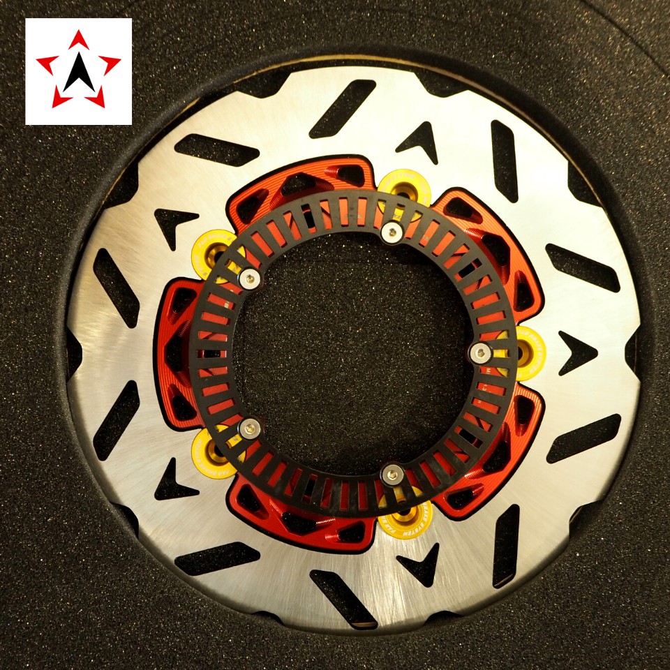จานเบรคมอเตอร์ไซค์ FAR Floating Disc VESPA ABS 2D Inner plate 220 mm สี ...