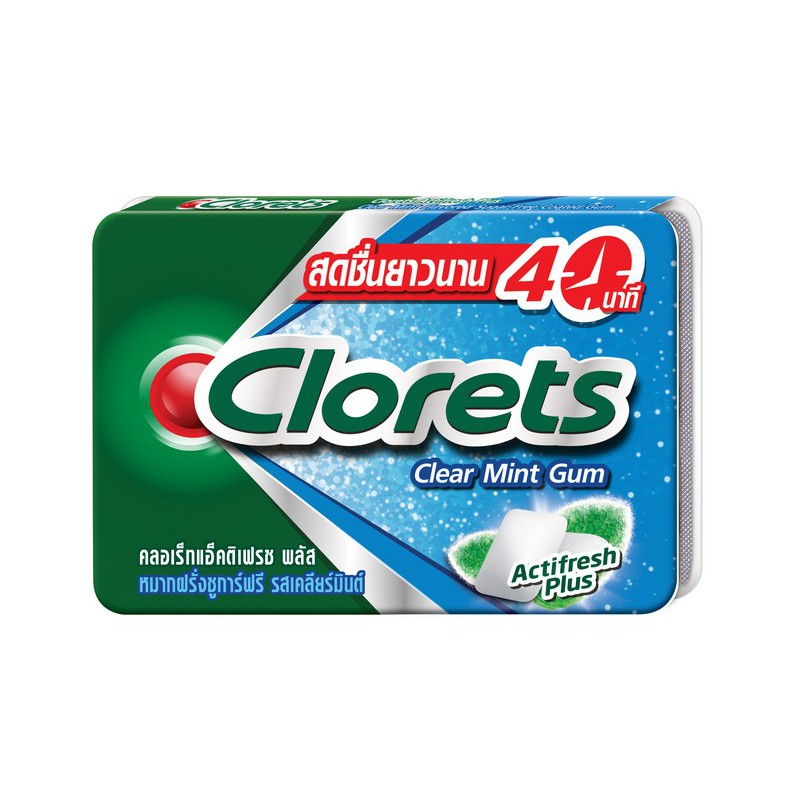 Clorets blister gum Actifresh Plus Clear Mint 8s | Shopee Thailand