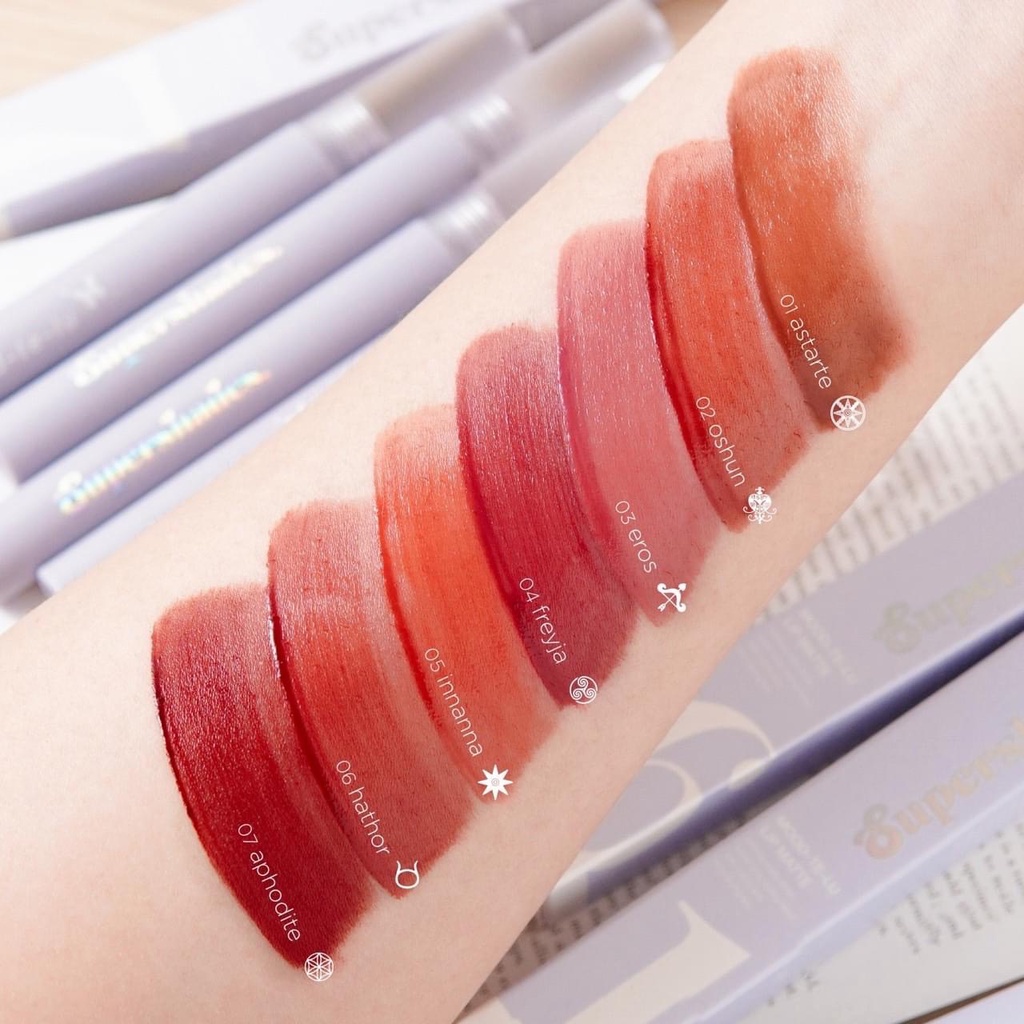 พร้อมส่ง ลิปมูเตลูรุ่นใหม่ ของแท้ Supershades ลิปแมท Mood-te-lu lip matte 7สี ติดทน สบายปาก ...