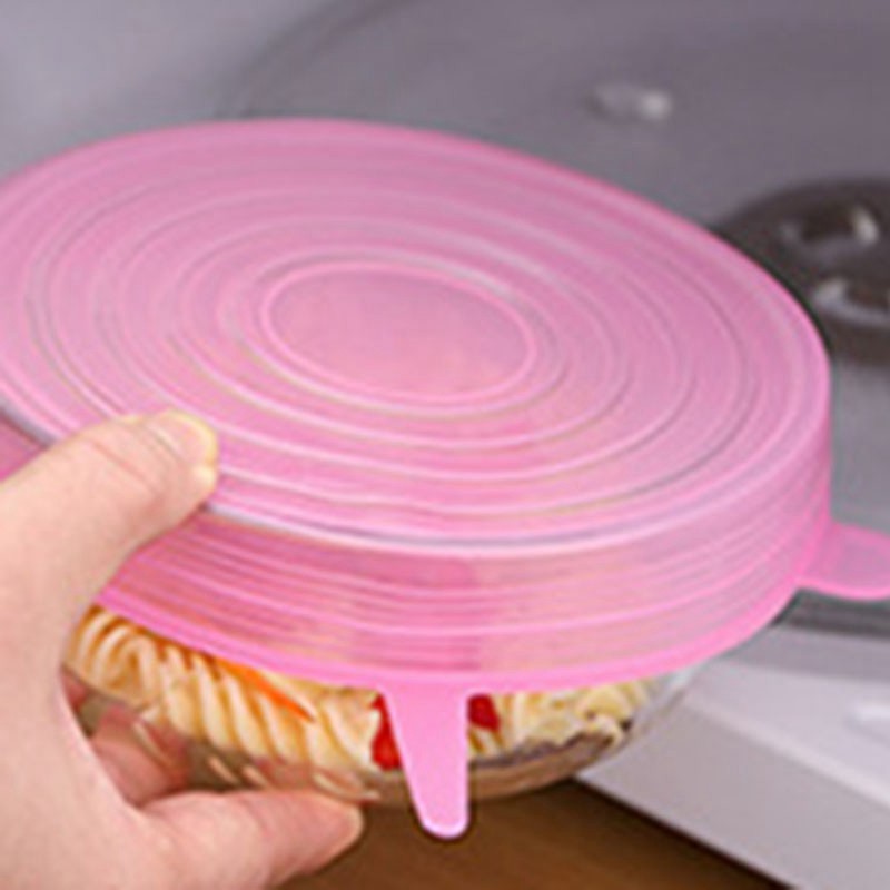 12-Piece Multi-Functional Stretchable Plastic Wrap Transparent Cover ...