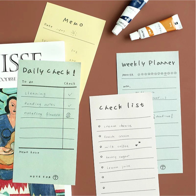 กระดาษโน้ต planner, to do list | Shopee Thailand