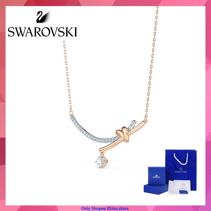 พร้อมส่ง【100%Original】Swarovski SWA INFINITY คริสตัล โรสโกลด์ ผู้ชายและ ...