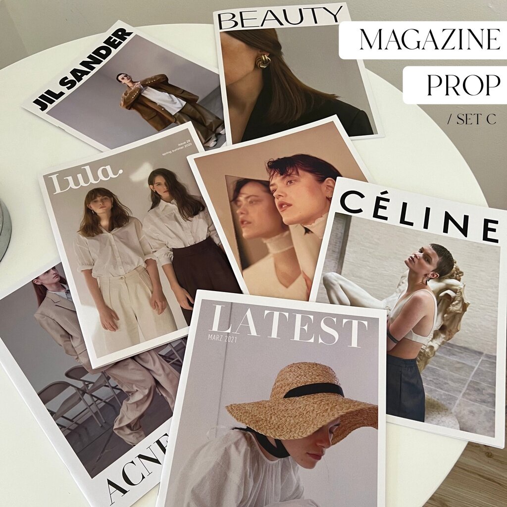 Magazine prop ( SET C ) สมุดถ่ายรูป หนังสือถ่ายรูป คาเฟ่ - souhome ...