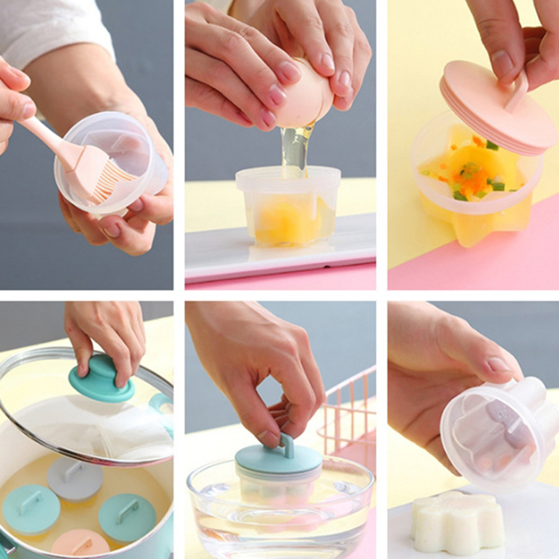 Kitchen Egg Steamer 4-piece Set To Make Breakfast Egg Omelette ...