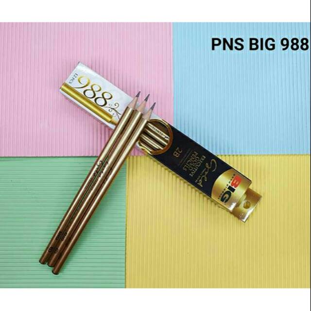 Big GOLD 2B 988 (LUSIN) ดินสอ / ดินสอ สีทอง - paperpenstationery.th ...