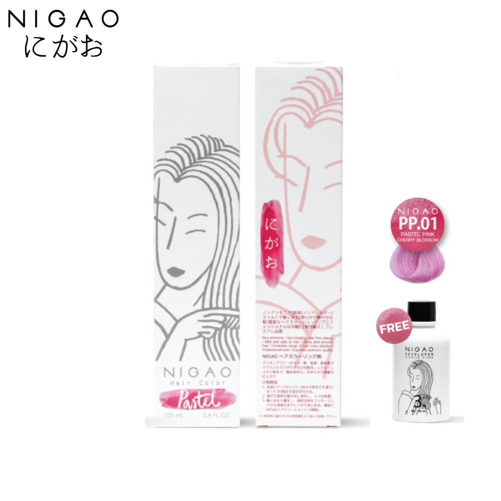 NIGAO Hair Color PP.01 (นิกาโอะ ครีมเปลี่ยนสีผม สีย้อมผม พิ้งค์ เชอร์รี่ บลอสซั่ม) - nigao.brand ...