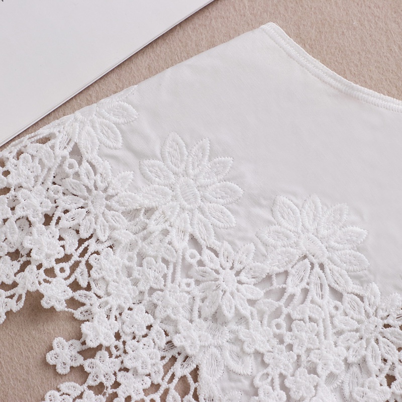 ผูกFashion Cotton Lace Big Lael Doll Fake Collar for Women Removable ...