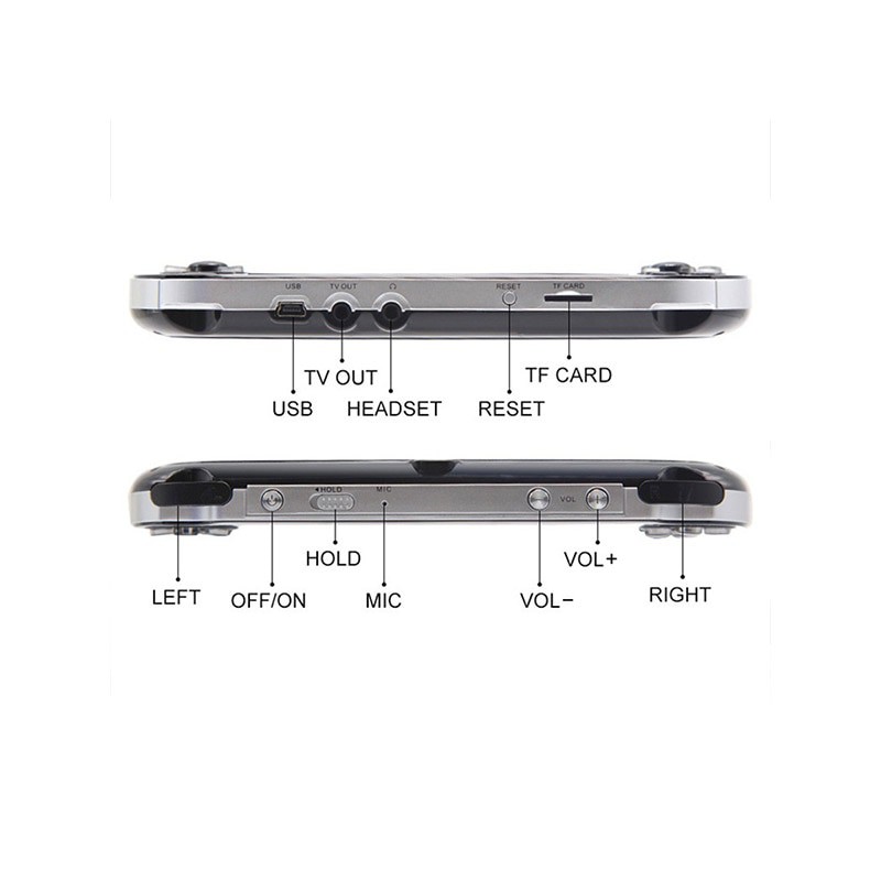 PSP เกมแบบพกพาคอนโซลจริง 8 กิกะไบต์กล้องเกมวิดีโอสำหรับของขวัญ 4.3 inch ...