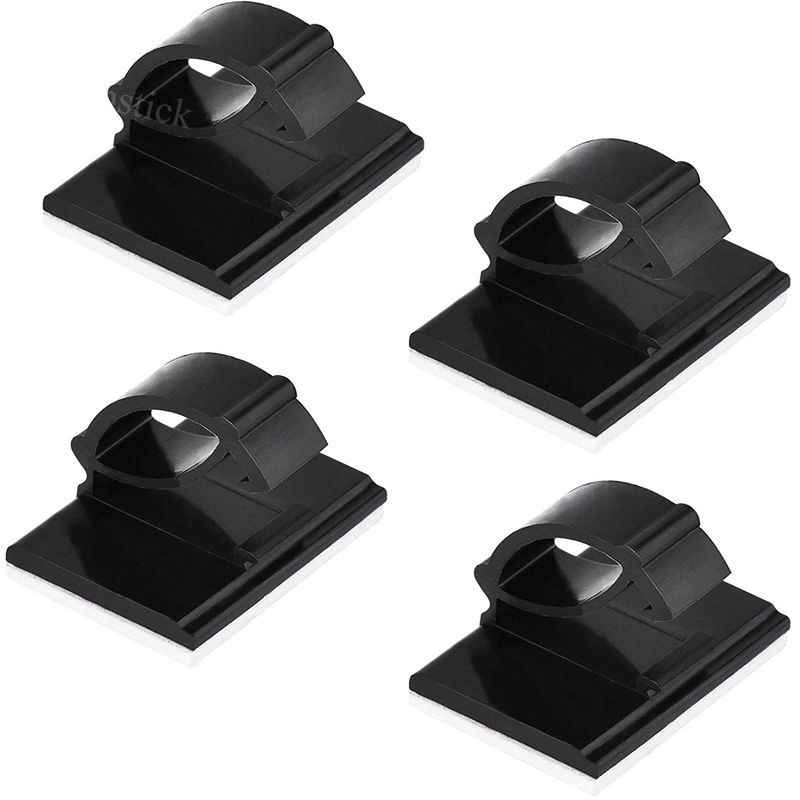 50 pcs. Self Adhesive Cable Clamp Plastic Rectangular Cable Clips Cable ...