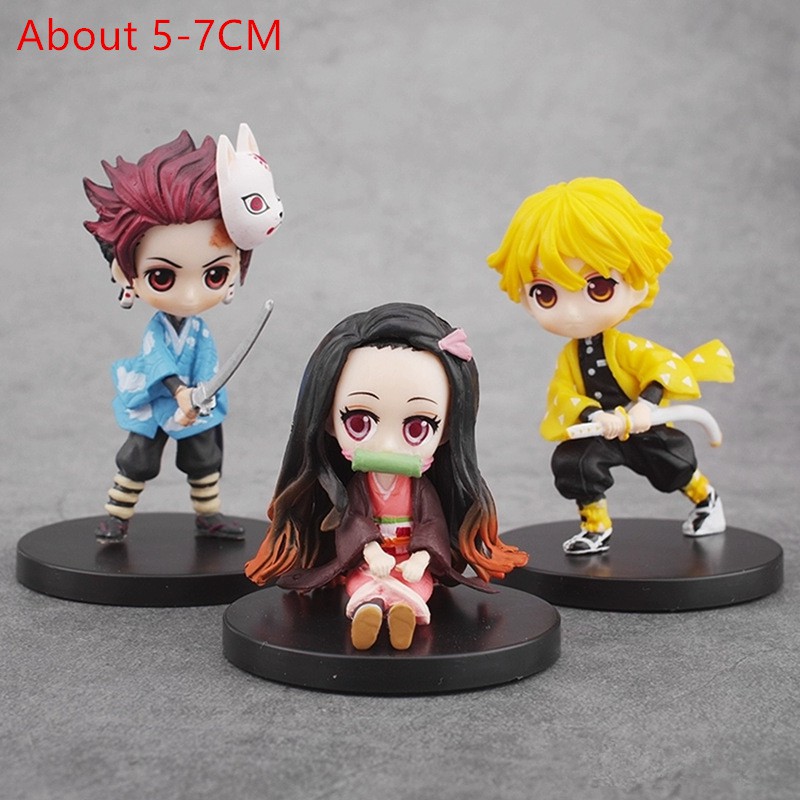 รูป:Devil's Blade Figure Demon Slayer Nezuko Tanjirou Zenitsu Giyuu ...