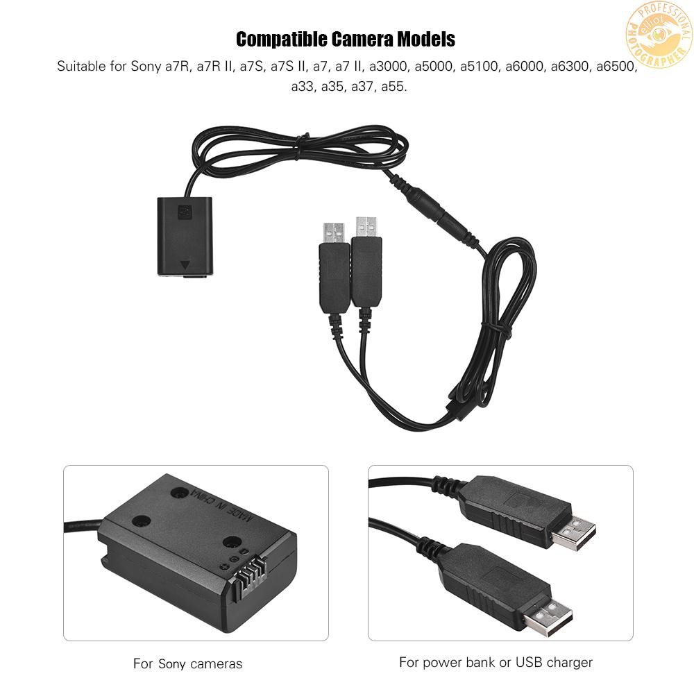 ANDOER DC อะแดปเตอร์ชาร์จไฟ Usb สําหรับ Sony Nex - 3 Series , Nex - 5n ...