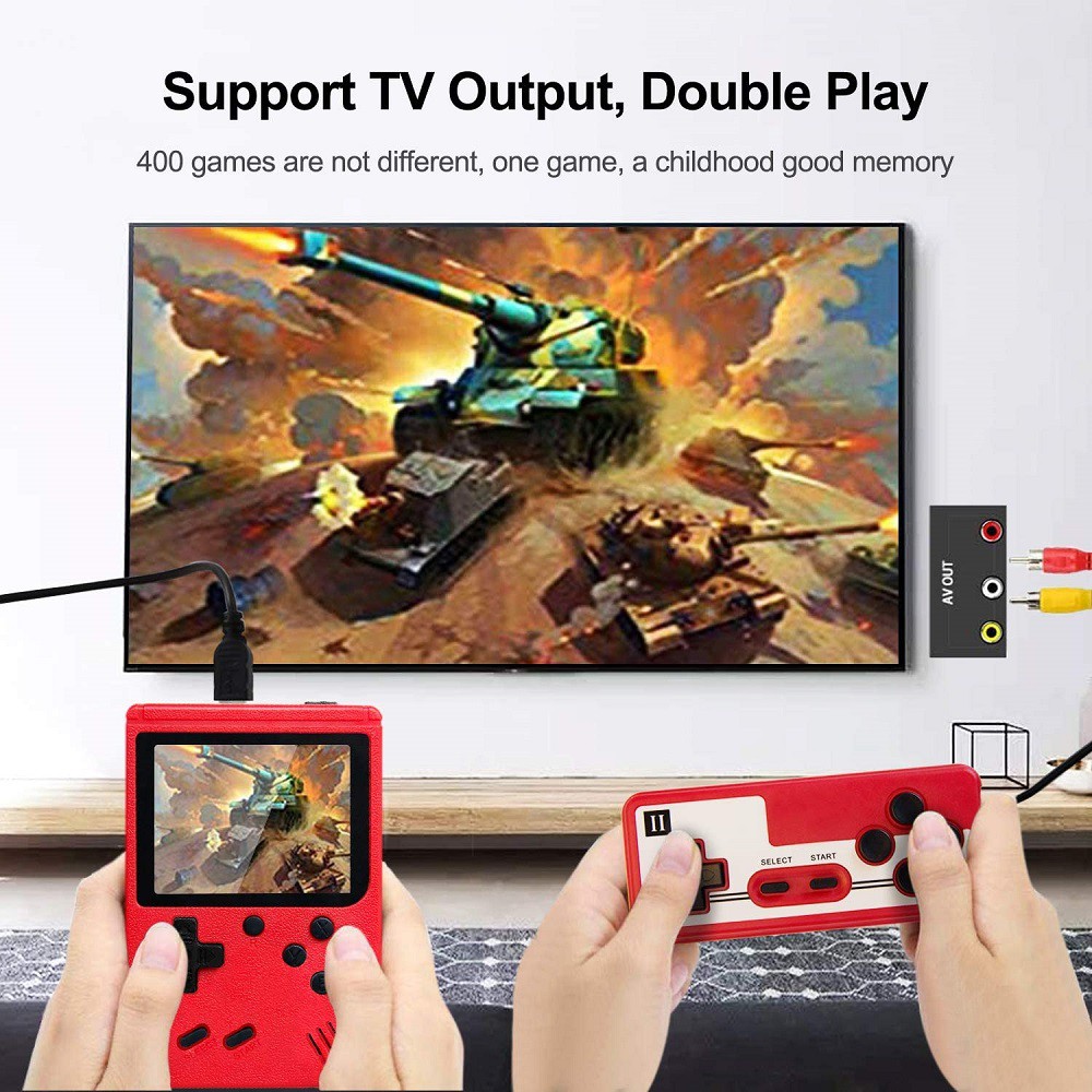 2021 New 400 IN 1 Game Player Mini Handheld Portable Retro Console 8 ...