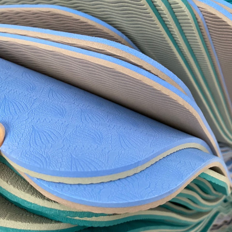 ☋ วัสดุ TPE กว้าง80cmเสื่อโยคะสองสีเริ่มต้นเสื่อกันลื่นเสื่อออกกำลังกาย ...