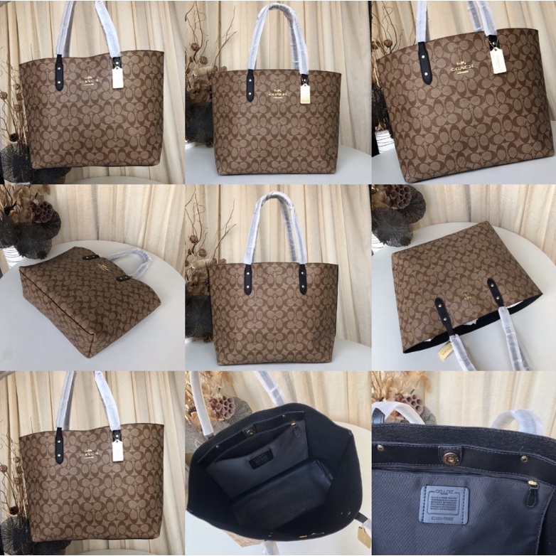 us นำเข้า️ coach 76636 fashion ผู้หญิง tote bag shopping bag กระเป๋าหู ...