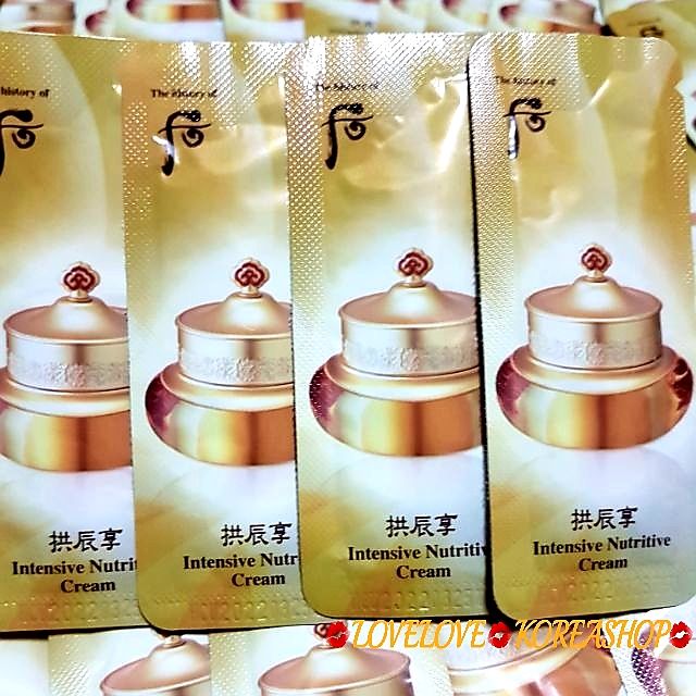 The history of whoo Intensive Nutritive cream 1ml | Shopee Thailand