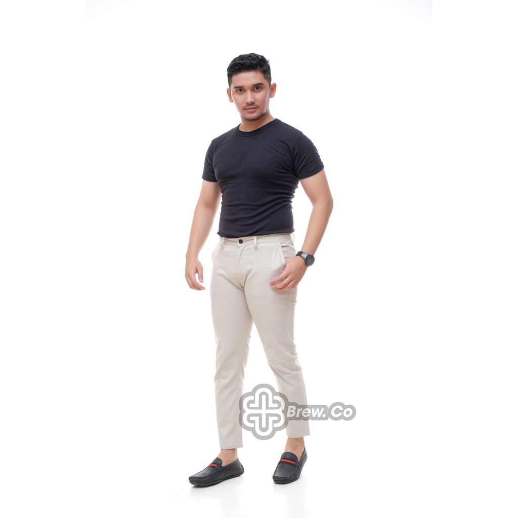 Chino กางเกงขายาวเอวยางยืดสําหรับผู้ชาย - yoman.store.th - ThaiPick