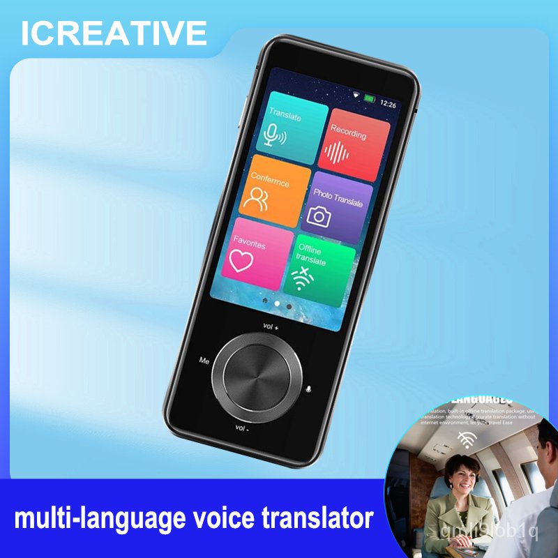 80 Languages TWS Bluetooth Headset Translator Translation Headset ...