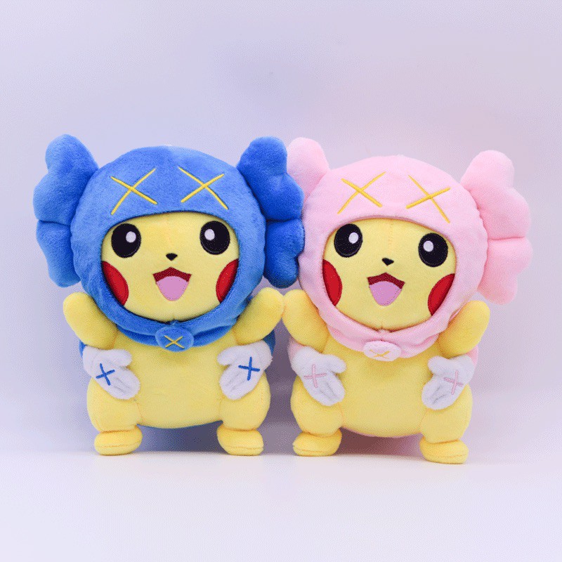 ตุ๊กตา Pokemon Pikachu Sesame Street พร้อมกระเป๋าหนัง 22 ซม. ...