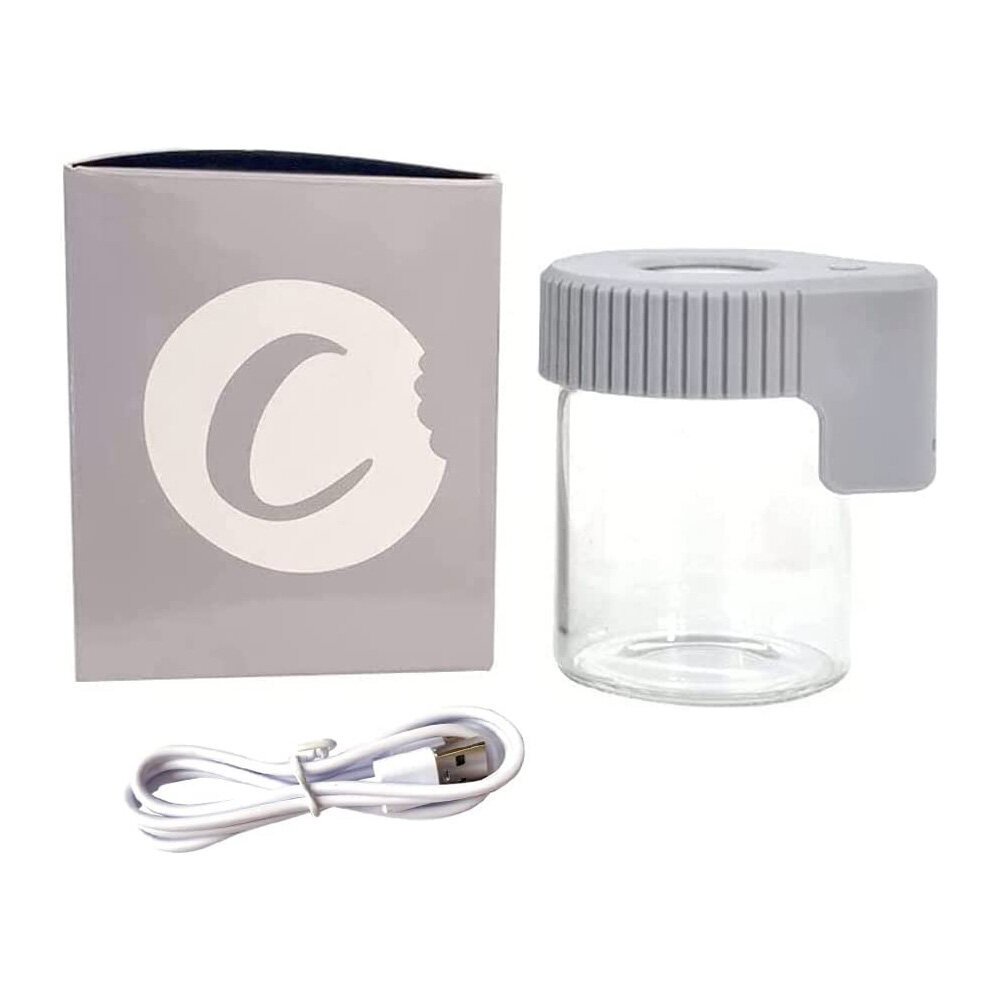 Cookies LED Light 5X Magnification Glass Storage Clear Stash Jar Air ...