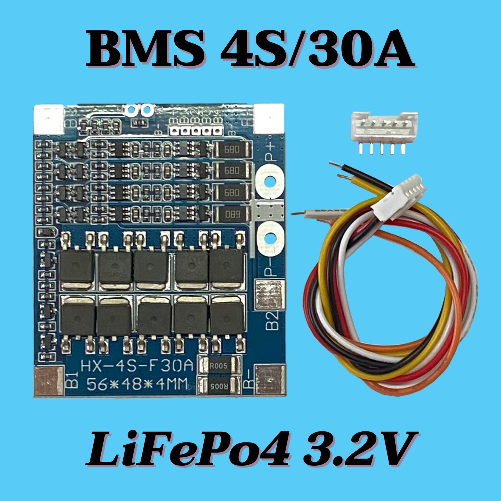 BMS 4S 30A ระบบ 12V สำหรับ LiFePo4 3.2V และสำหรับ Li-Ion 3.7V | Shopee ...