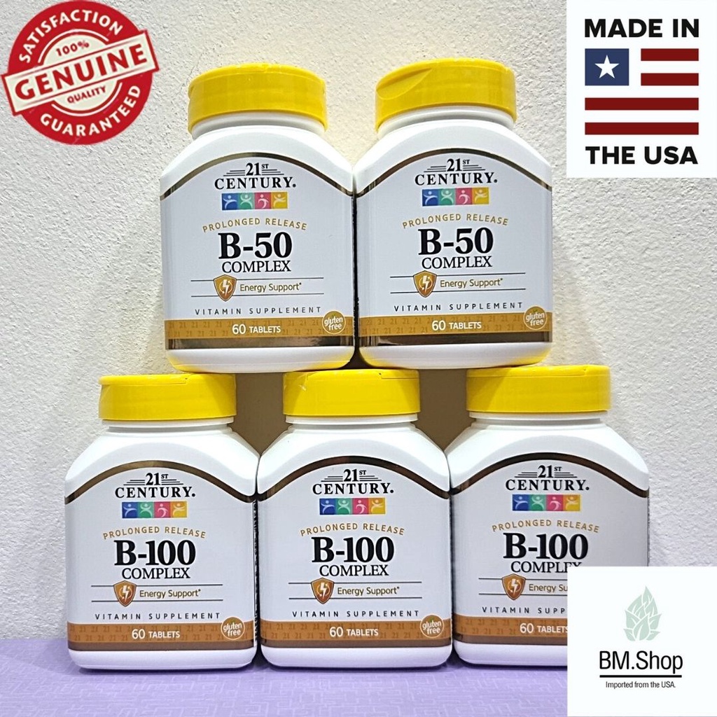 ถูกที่สุด วิตามินบีรวม B-50100 Complex Prolonged Release(ดูดซึมนาน) 60 ...