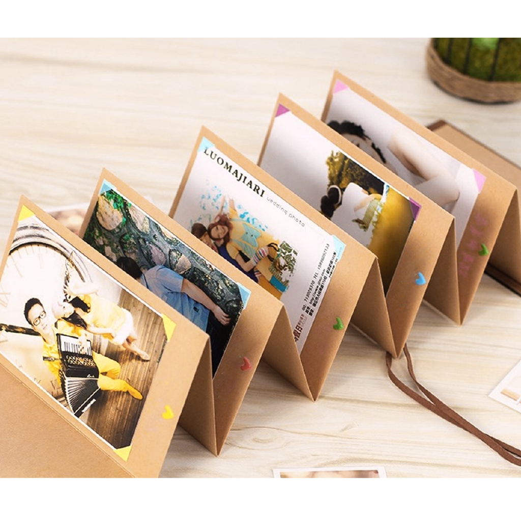 6 Inches Paper Accordion Style Photo Ablum Book 22 Folding 42 Page ...