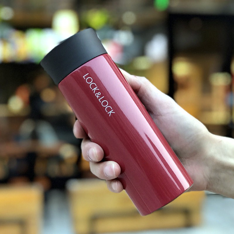 Lock＆Lock（LOCK&LOCK）Beautiful Mug Stainless Steel Vacuum Portable Mug ...