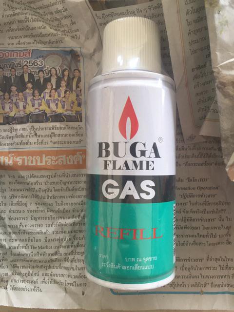 แก๊สกระป๋อง Buga gas สำหรับเติม ไฟแช็ก | Shopee Thailand