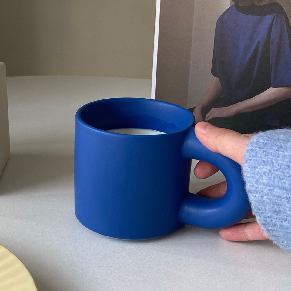 Mio sauce ins wind fat handle ceramic coffee cup Nordic minimalist ...