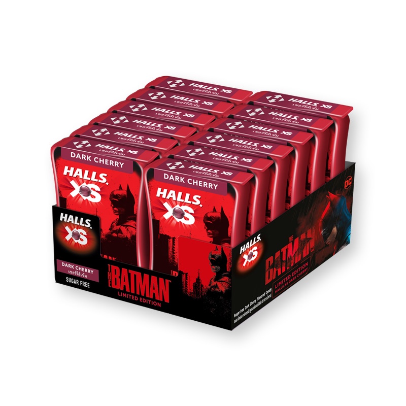 ฮอลล์ เอสเอ็กซ์ กลิ่นดาร์กเชอร์รี่ ไม่มีน้ำตาล จำนวน 23เม็ด ยกแพ็ค 12 ...