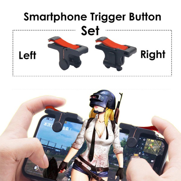 Gaming Trigger L1R1 Mobile Phone Aiming Fire Button Shooter Controller ...