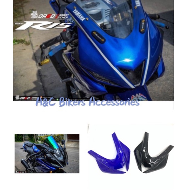 (READY STOCK) Yamaha R15 V3 front head light cover copy design R6 LdGl ...