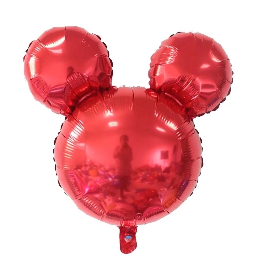 29pcs/Set 110CM Minnie Mickey Mouse Head Foil Balloons Red Birthday ...