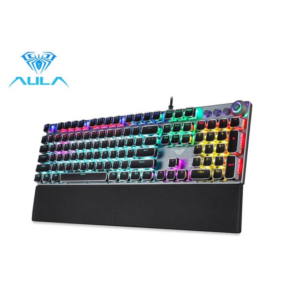AULA F2088 Mechanical Gaming Keyboard LED Backlit คีย์บอร์ดเล่นเกมส์ แบบเรืองแสง มีไฟ LED ...