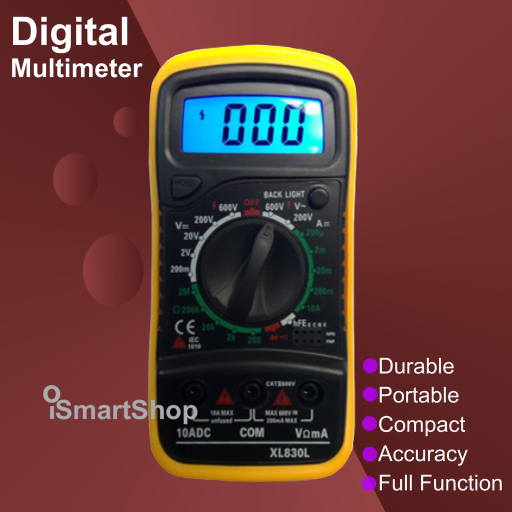 Digital Multimeter มิเตอร์วัดไฟ ขนาดพกพา | Shopee Thailand