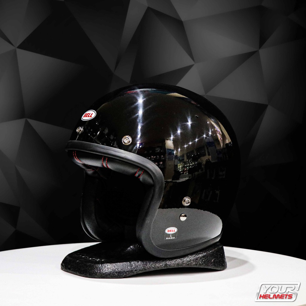 หมวกกันน็อค BELL HELMETS CUSTOM 500 SOLID BLACK - yourhelmetshop - ThaiPick