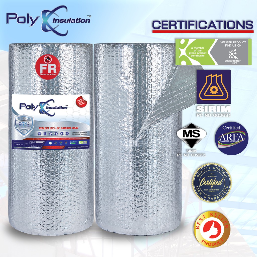 PolyX Select 80 FR Insulation 1.20x30m (36SQM) ฉนวนกันความร้อน มาตราฐาน ...