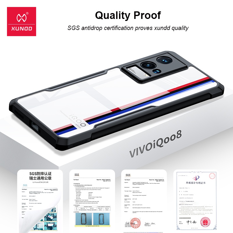 เคส Vivo iQOO 8 Pro Xundd Air-bag เคสกันกระแทกเคสโทรศัพท์แบบใสสำหรับ VIVO iQOO8 Pro - xundd ...