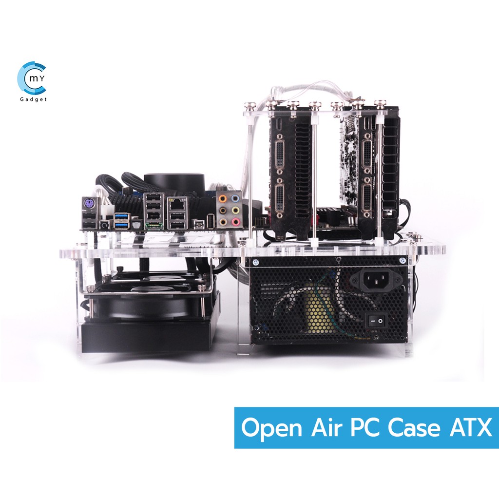 เคสคอมพิวเตอร์ Open air อะคริลิกใส ขนาด ATX / Test Bench ATX PC Case ...