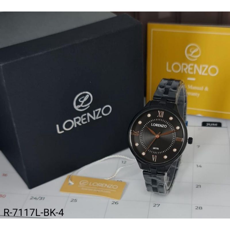 Lorenzo R-7117L นาฬิกาข้อมือ สายสแตนเลส กันน้ํา สําหรับผู้หญิง ...
