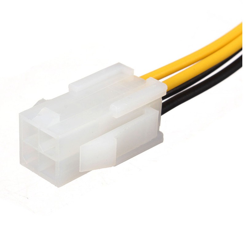 20CM8Inch 12V 4 Pin Male to 4 Pin P4 Female CPU Power Supply Extension ...