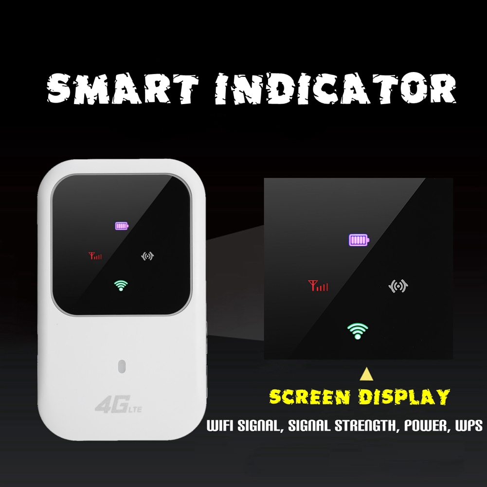 4G LTE Home Battery Powered Portable Wireless WiFi Car Travel USB ...