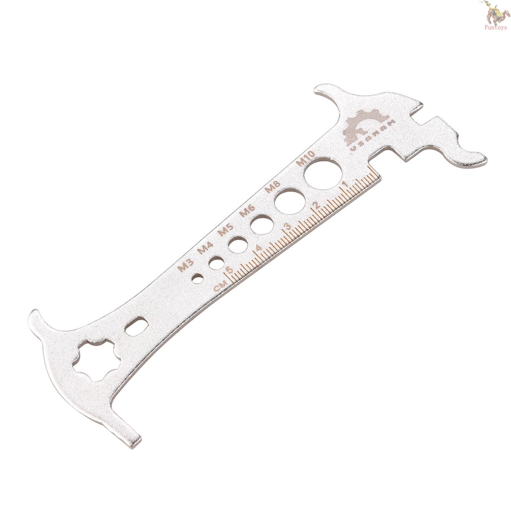 FUN.T Bicycle Chain Measuring Ruler Bike Chain Checker Wear Indicator ...