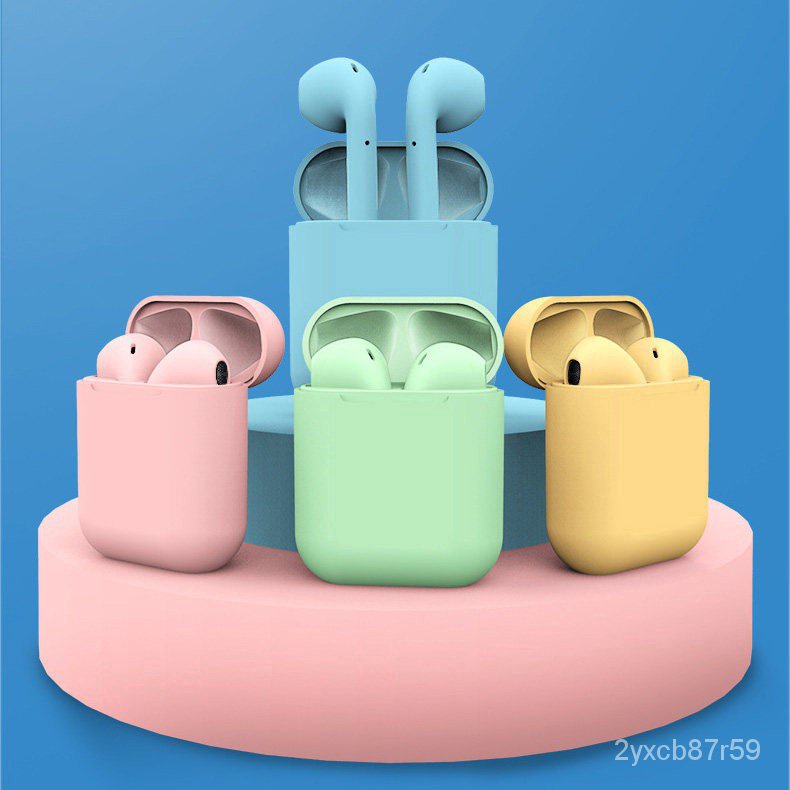 Bluetooth Earphone Macaron COLOR INPODS i12 Wireless Headphones TOUCH ...