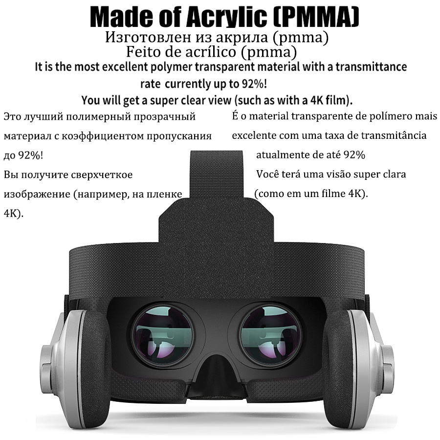 vr แว่นตา：VR Shinecon Casque Viar 3D Glasses Virtual Reality Headset ...