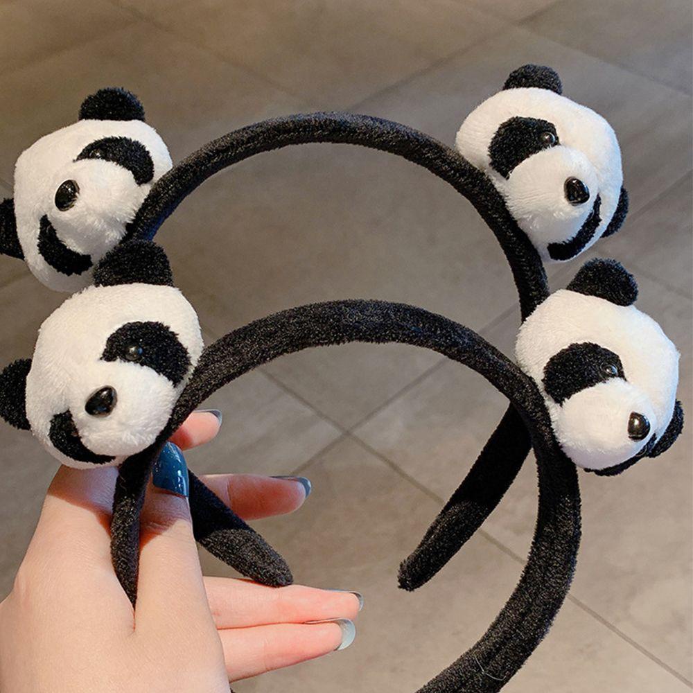 HUBERT Cute Women Hair Accessories Children Panda Scrunchies Korean ...