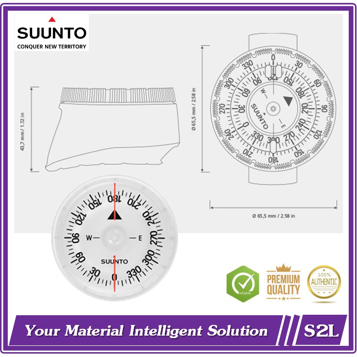 Suunto SK8 Compass SK-8 Wrist Compass NH SK-8 เข็มทิศ ซุนโต ซูนโตะ ...